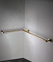 Classic Gold Corner Grab Rail | Mobility Grab Bars | Livinghouse