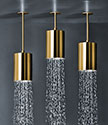Chalice Gold Ceiling Mounted Shower | Gold Fixed Shower Heads