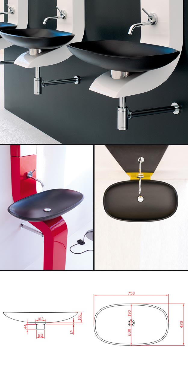 Black Wash Basin | Black Basin | Black Counter Top Basin