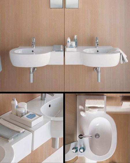 Offset Bathroom Basin | Bathroom Basins with Drainers
