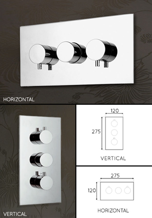 Thermostatic Shower Valves | 2, 3, 4 way Shower Control Valves - FRESH