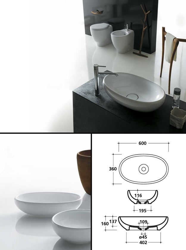 Oval Counter Top Wash Basin | Oval Counter Basins