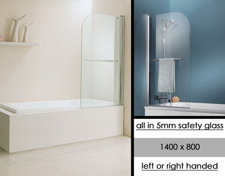 Traditional Bath Shower Screens with Folding Hinge