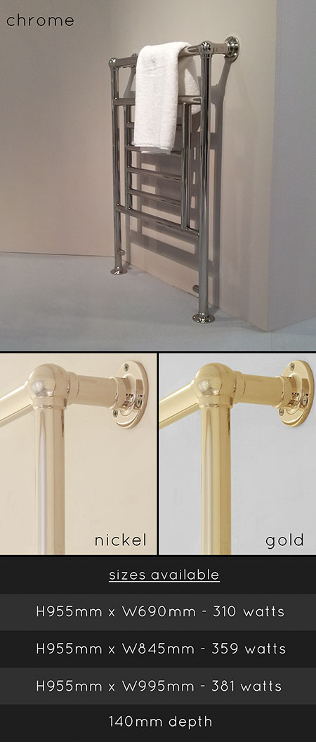 Traditional Towel Rails & Towel Radiators - Old Century
