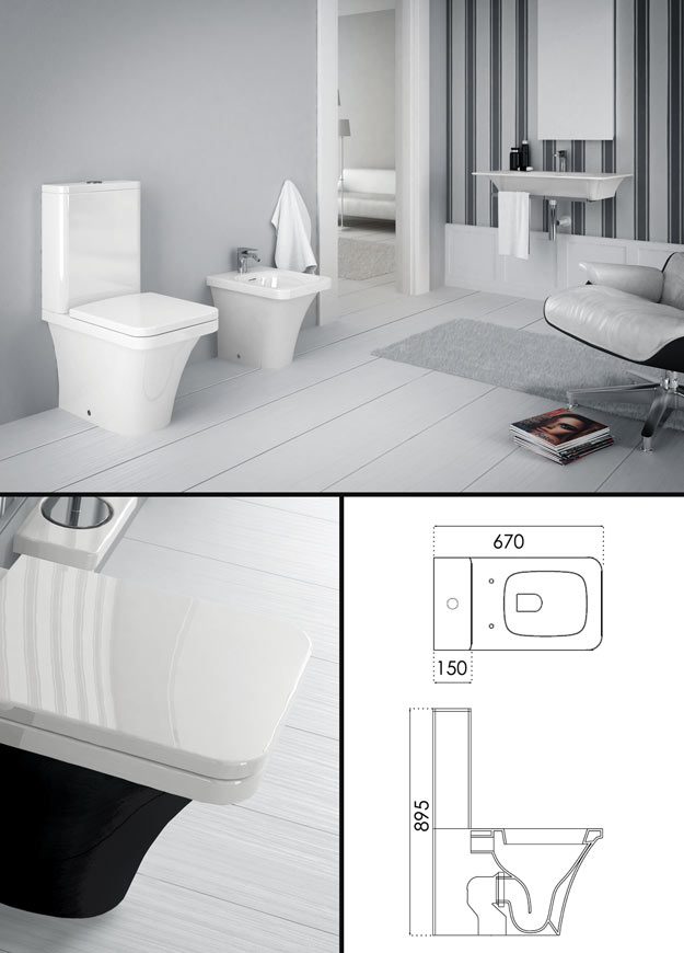Designer Toilet & Cistern | Close Couple Toilet & Cistern
