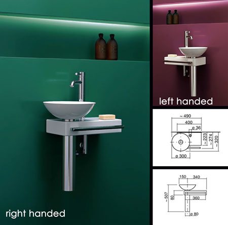 Designer Wash Stands For Cloakrooms & Small Bathrooms