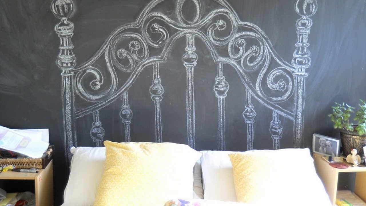 Headboard With Chalkboard Paint Ideas Chalk Painting Furniture